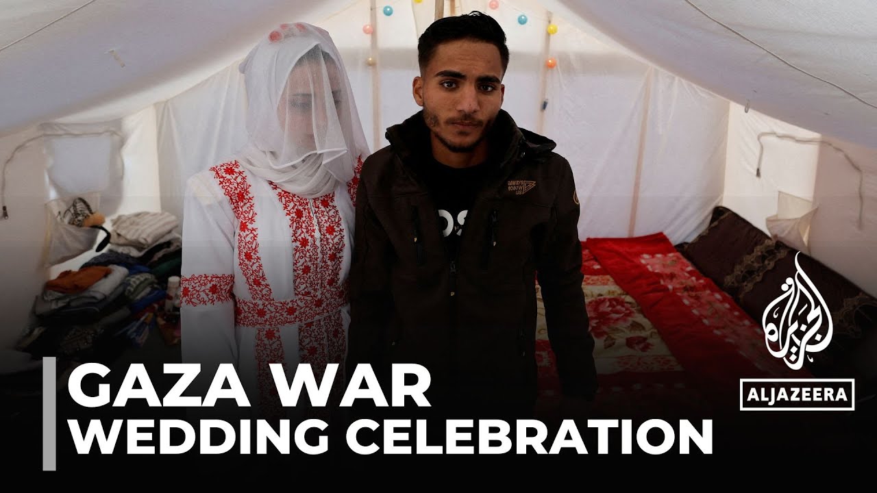 Gaza wedding: Palestinian family celebrates love & resilience - YouTube
