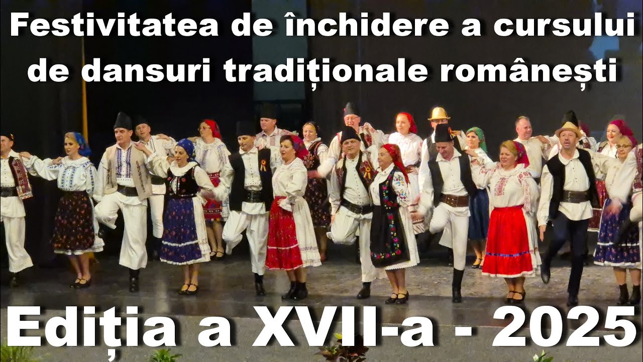 Festivitatea de închidere a cursului de dansuri tradiționale românești ...