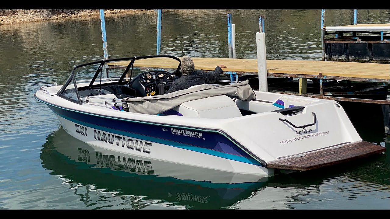 1995 Ski Nautique Open Bow GT40 Pro Boss - YouTube