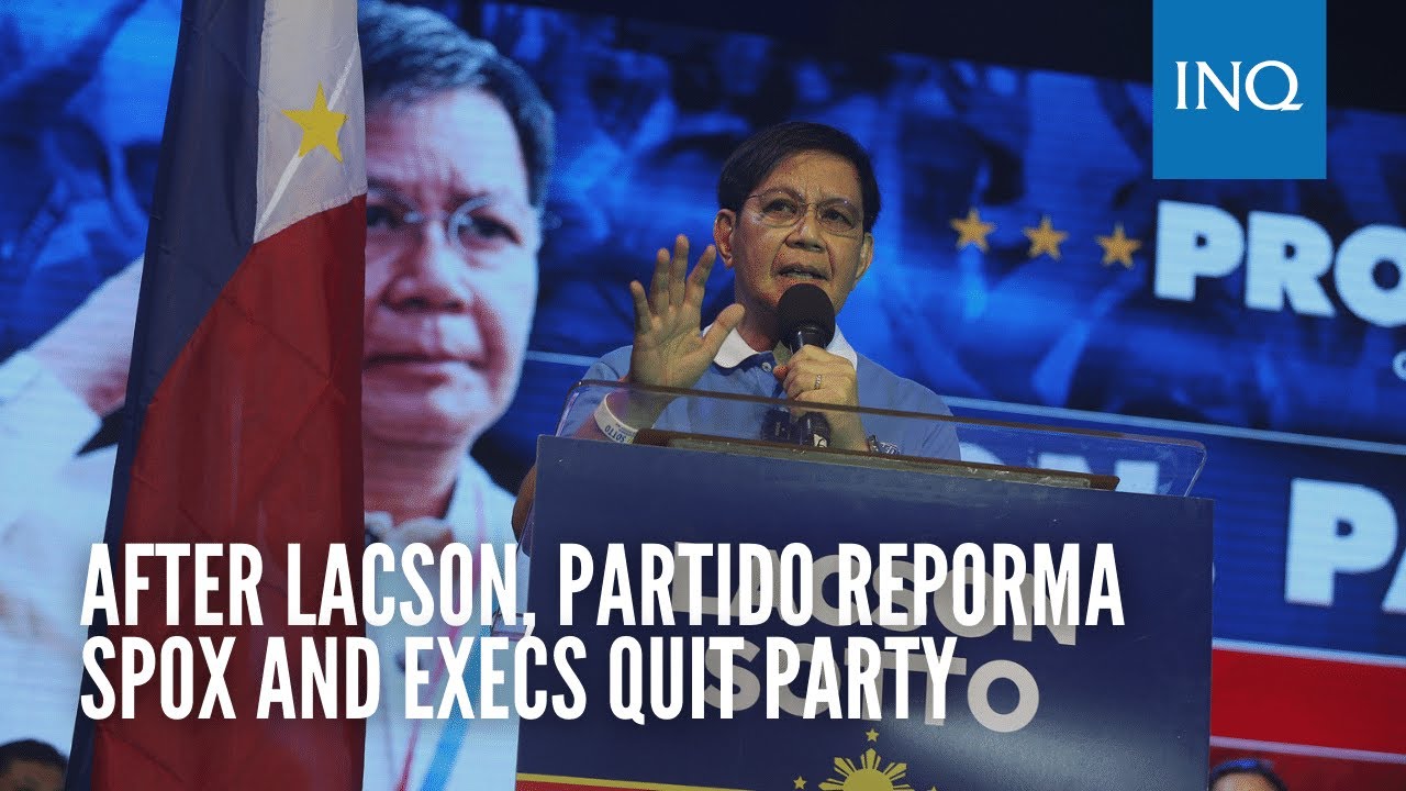 After Lacson's resignation, Partido Reporma spox and execs quit party ...