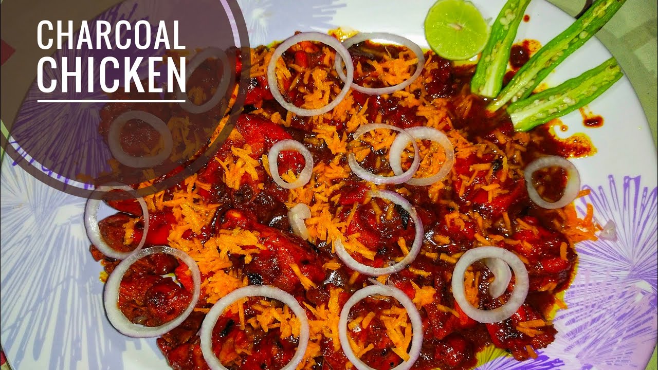 ||simple charcoal chicken||#taste of alpham chicken# - YouTube