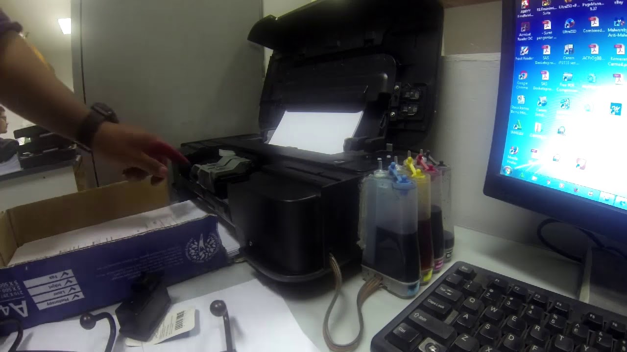 Tutorial Mengganti Cartridge Printer Canon Infus ip2770 & Cara Isi ...