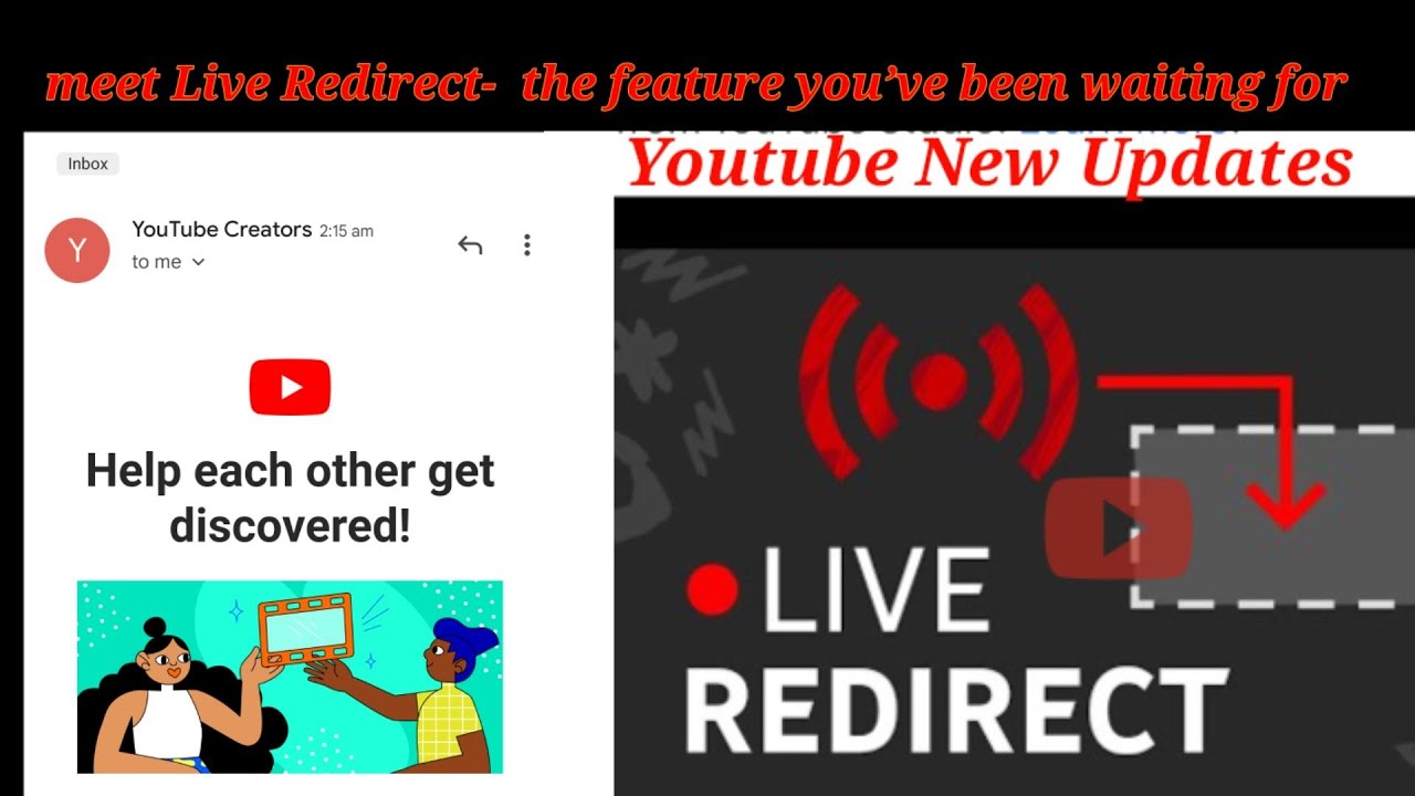 @youtubecreators meet Live Redirect- the feature you’ve been waiting ...