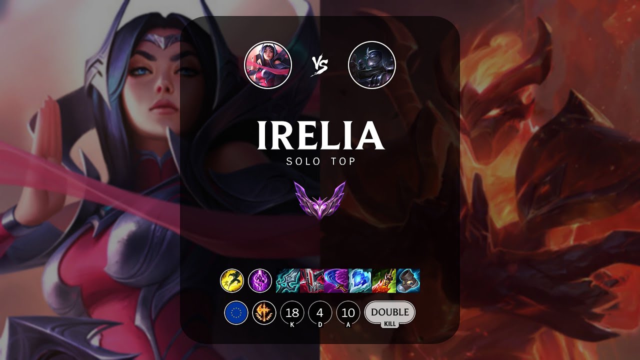 Irelia Top vs Shen - EUW Master Patch 13.4 - YouTube