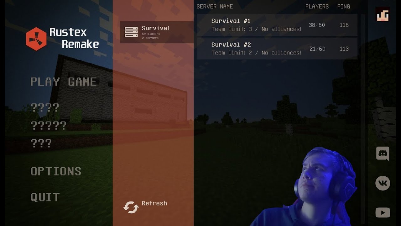 🌵Первый раз играю в кубический Раст/RUST [Rustex Remake]🌵 - YouTube