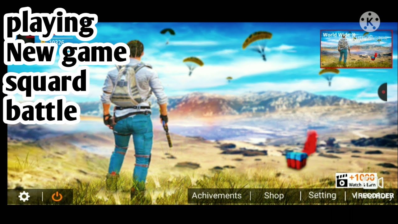 Playing new game name is squard battle. - YouTube