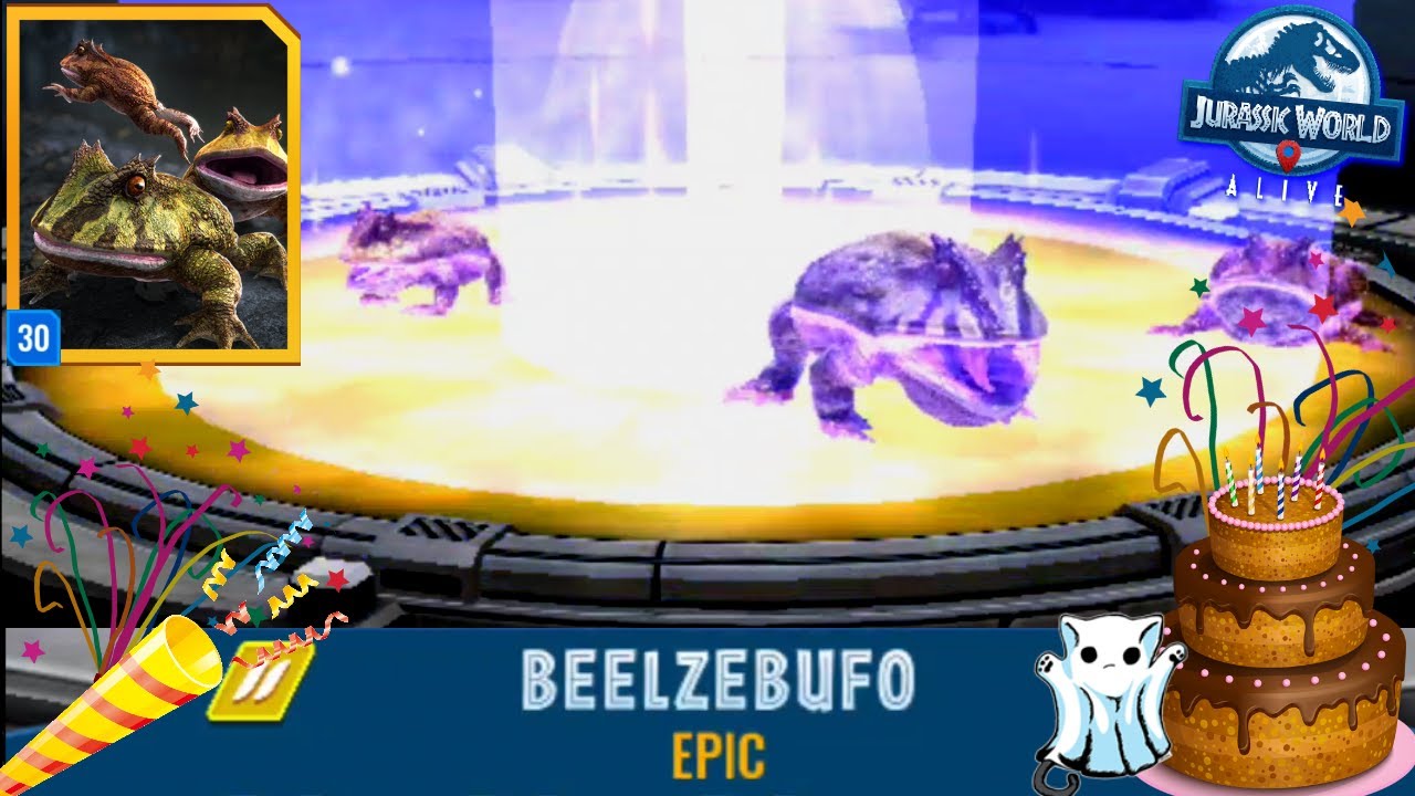 Epic Frog BEELZEBUFO TURNS 30!! 🥳 Jurassic World Alive - YouTube