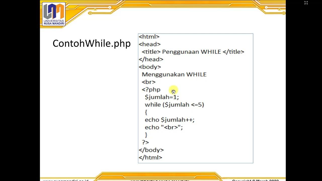 699 Web Programming I Pertemuan 7 - YouTube