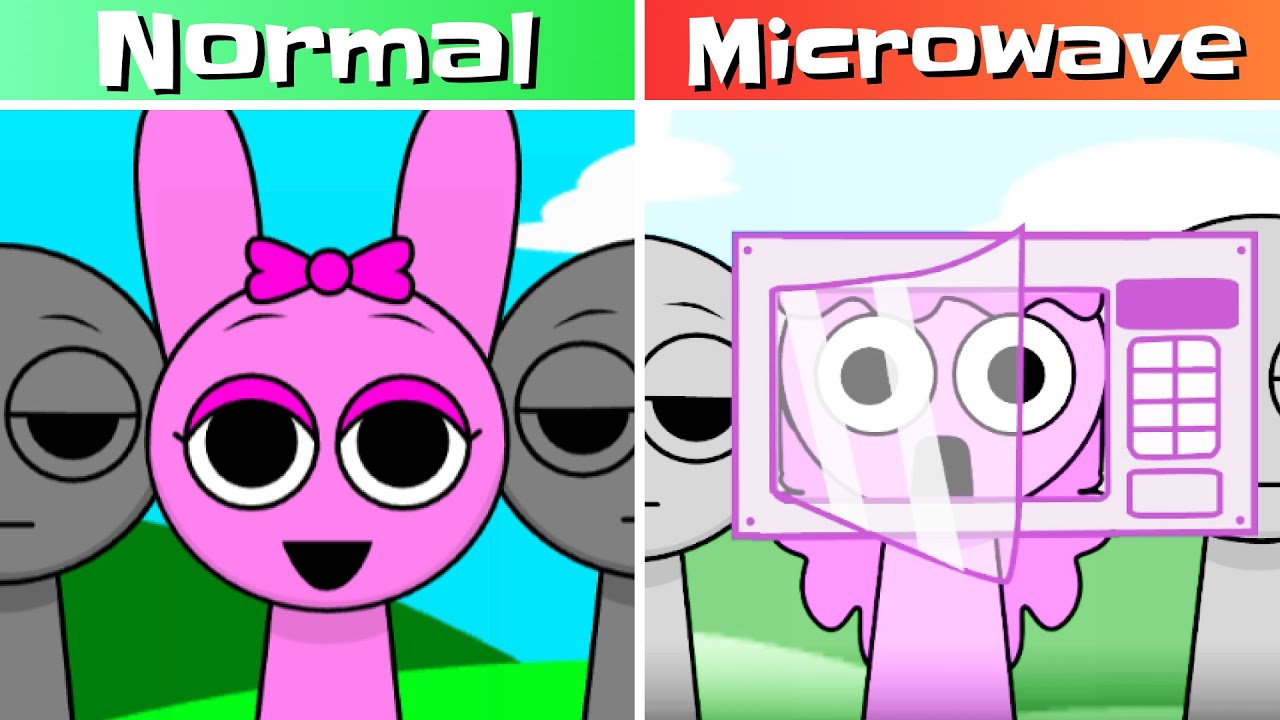 Sprunki War Normal Without Things VS Microwave | NORMAL VS HORROR ...