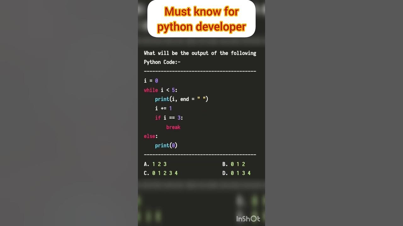 quiz for a python developer #python #quiz #pythonquiz #dictionaryinpython - YouTube