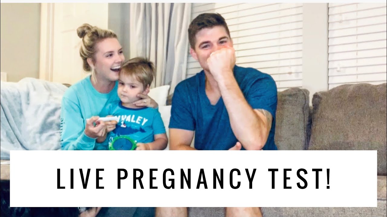 PREGNANCY ANNOUNCEMENT! Live Pregnancy Test!! - YouTube