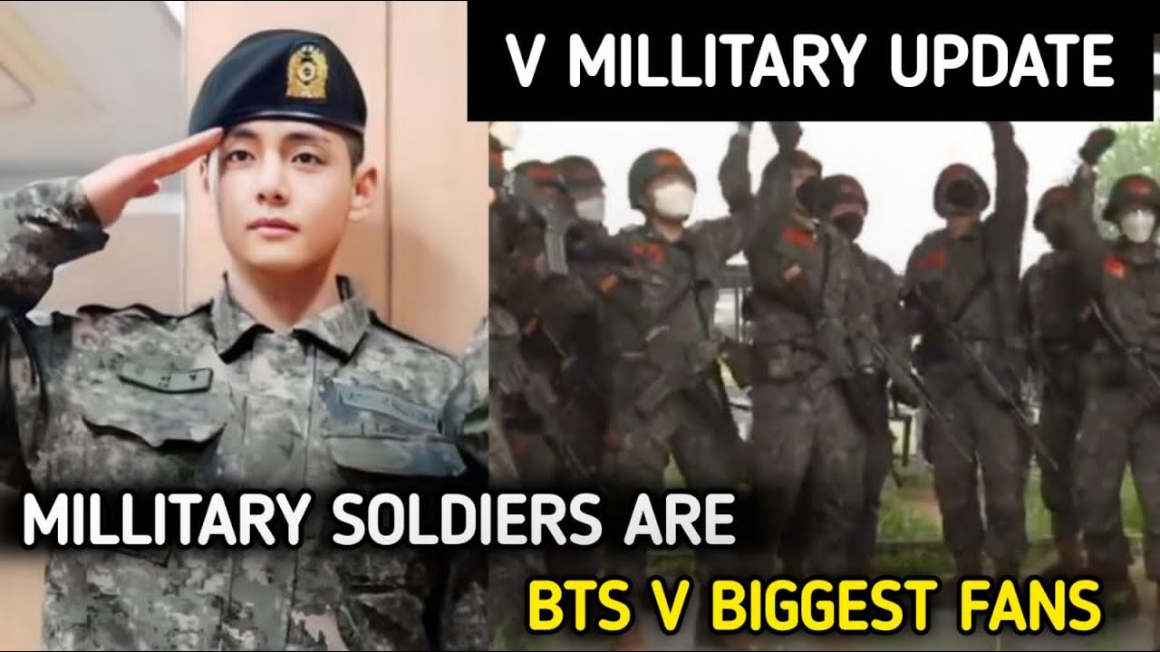 OMG!😳 BTS V MILLITARY SERVICE UPDATE | millitary soldiers are bts v fan ...
