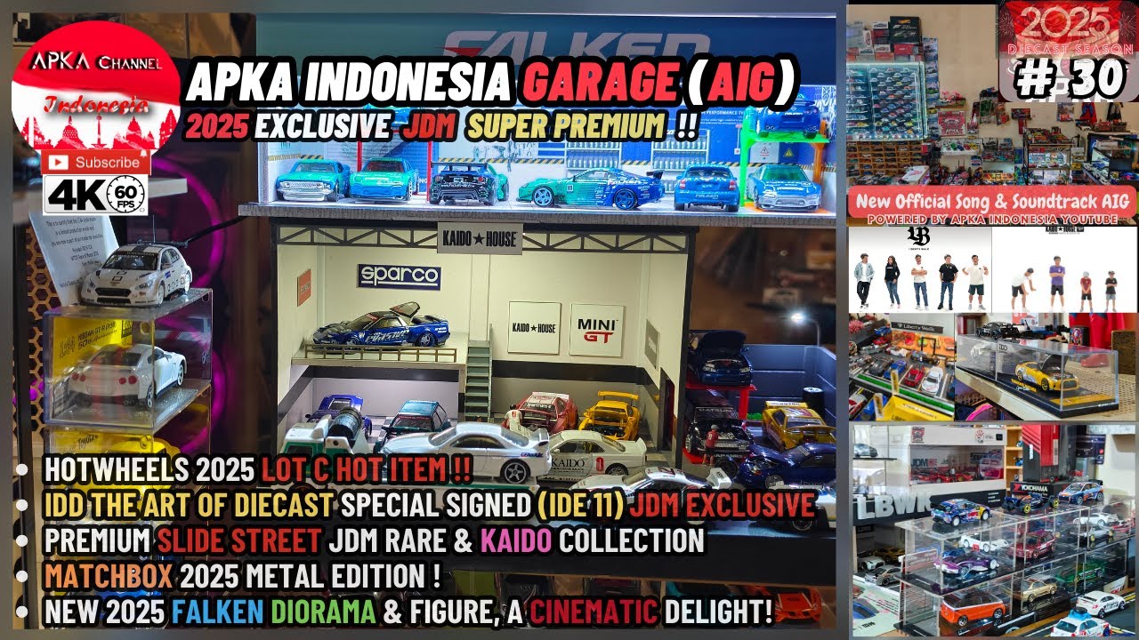 JDM 2025 @apkaindonesia Garage | Hotwheels Lot C 2025 Hot, IDD Rare JDM, Falken Diorama | Ep. 30 ...