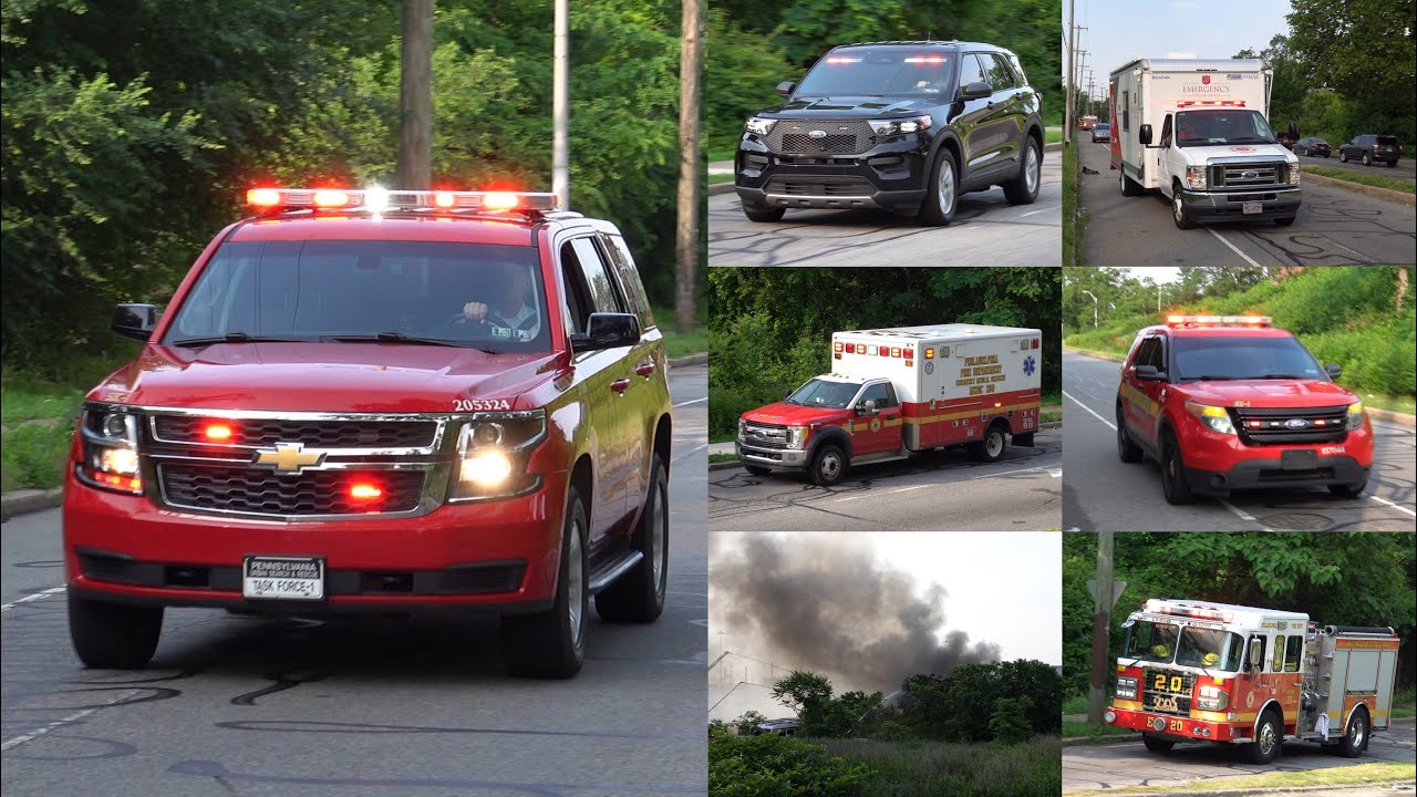 Philadelphia Box 5915 3 ALARM Bus Fire Septa Midvale Depot - YouTube