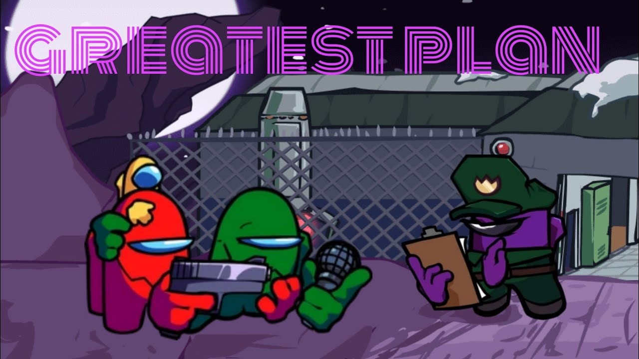 fnf greatest plan but red and green impostor and warchief crewmate sing ...