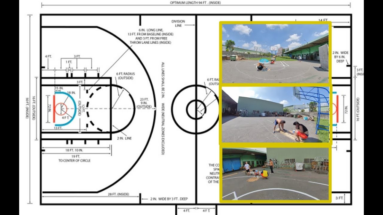 making a basketball lines - YouTube