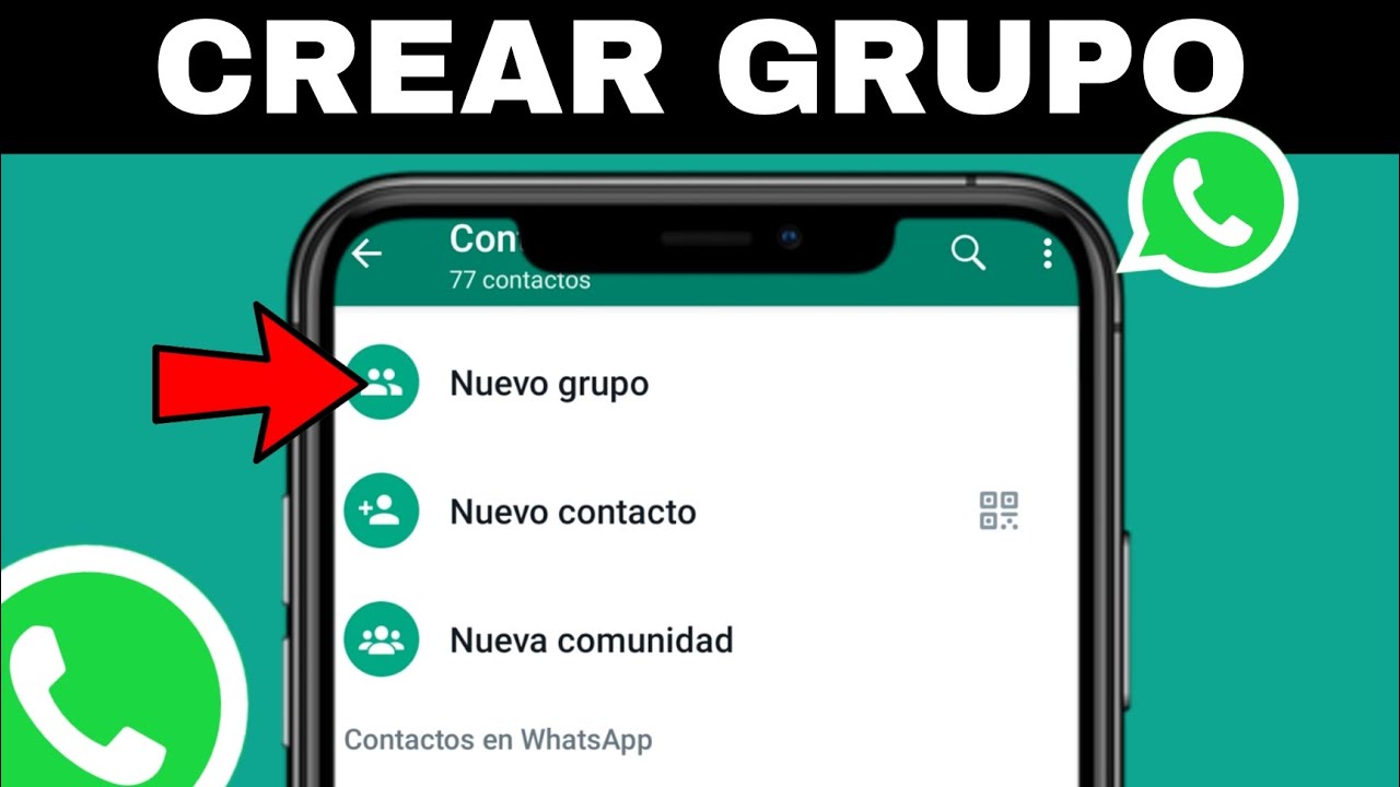 COMO CREAR GRUPOS EN WHATSAPP - YouTube