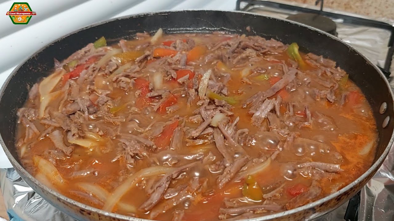 Carne desmenuzada Receta Original Nicaraguense - YouTube