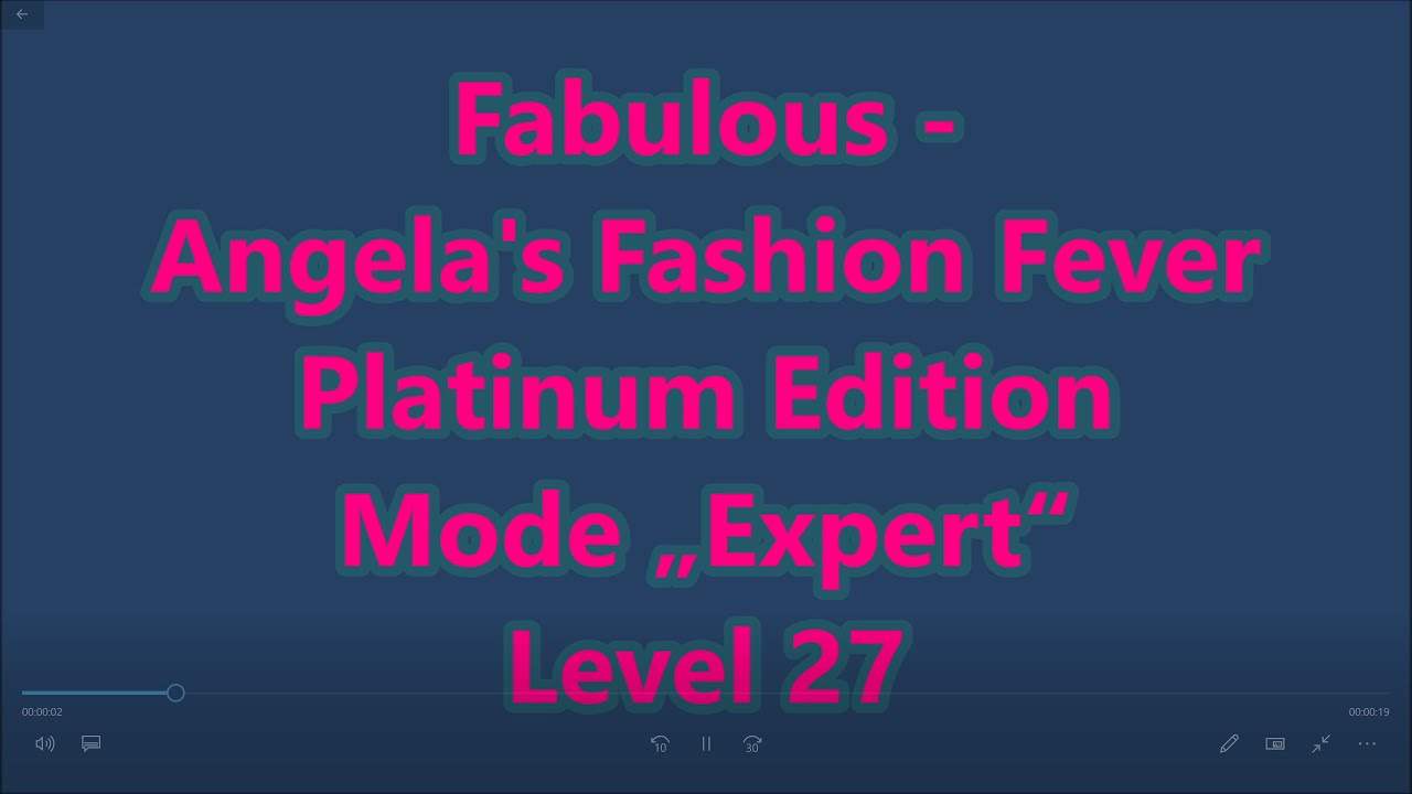 Fabulous - Angela's Fashion Fever Level 27 - YouTube
