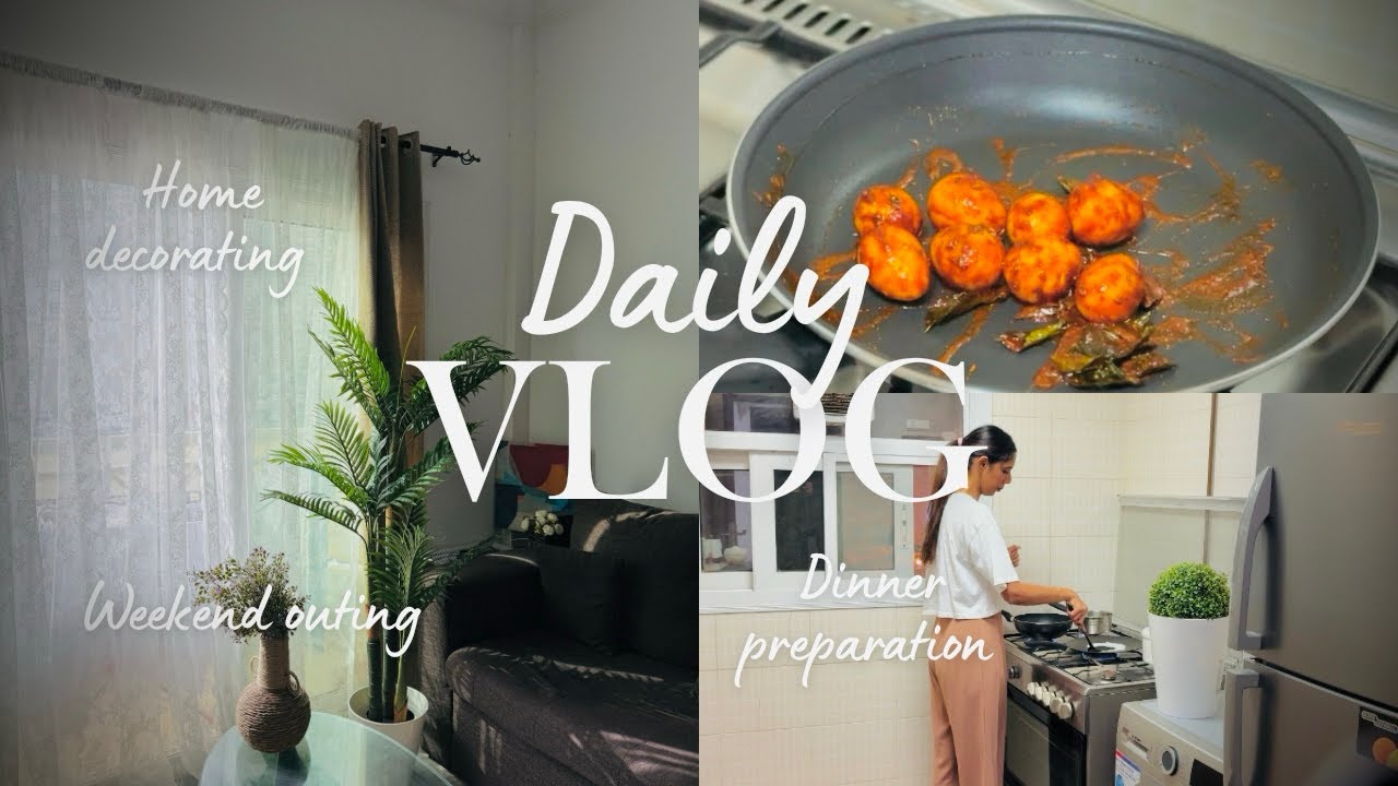 Daily vlog|Home decor plants shopping|Decorating home|Dinner ...
