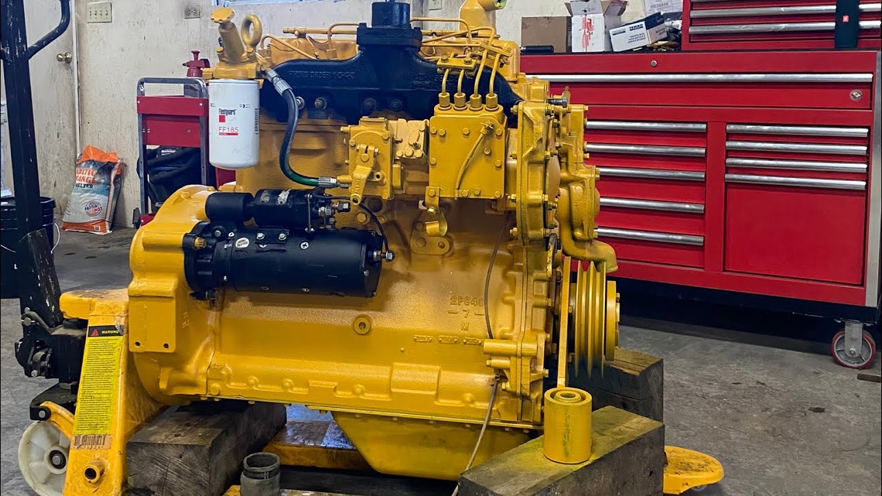 Finally resurrecting the old CAT loader. 3304 first startup - YouTube