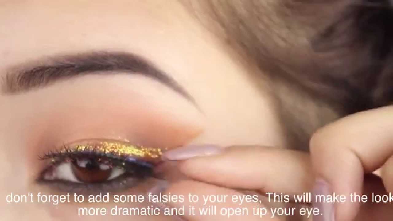 Maquillaje de ojos con escarcha para una mirada de impacto - YouTube