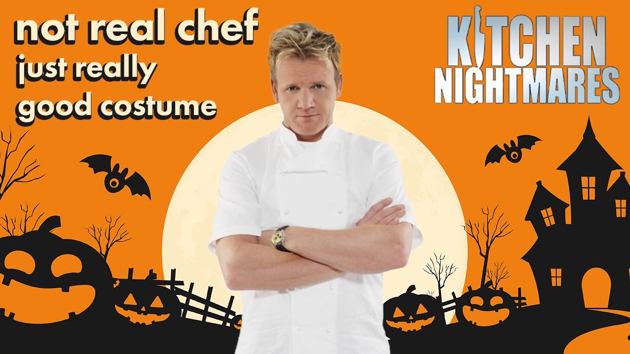 gordon ramsay dresses as a chef for halloween | Kitchen Nightmares ...