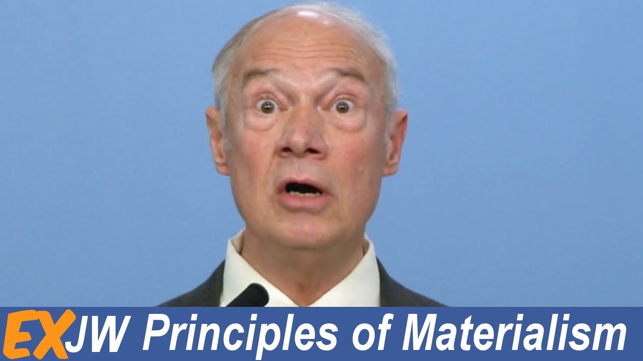 Jehovah's Witnesses Watchtower Bible Principles Of Materialism - YouTube