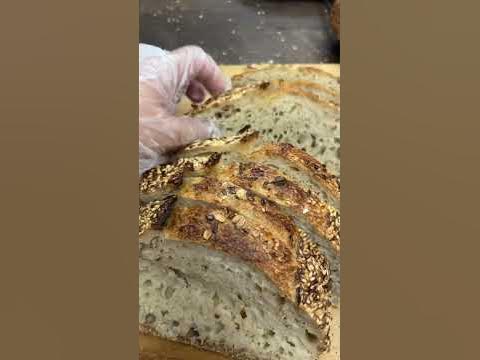Sourdough bread 100% multi grain عيوش ساور دو بلخميره الطبيعية بلحبوب ...