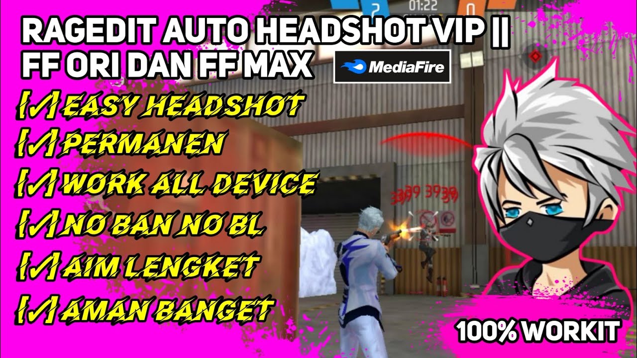 INI YANG KALIAN CARI-CARI RAGEDIT AUTO HEADSHOT VIP PERMANEN || FF ORI & FF MAX - YouTube