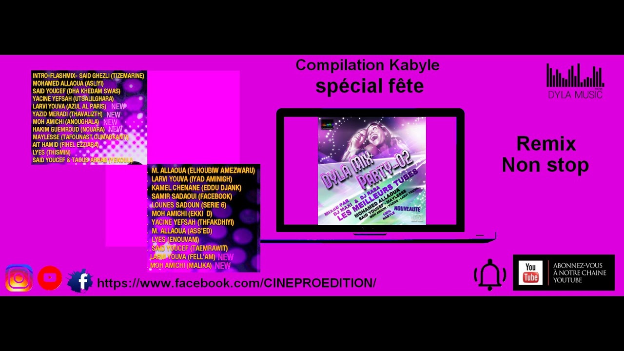 Compilation Kabyle ★★spécial fête ★★non stop★★vol 02 - YouTube