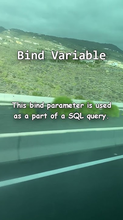 Sql Joins What Is A Bind Parameter Youtube