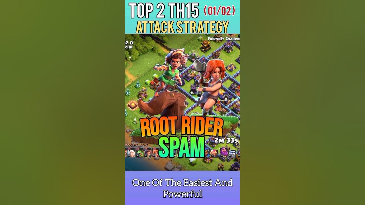 The Easiest Th15 Attack Strategy : Root Rider Spam - YouTube
