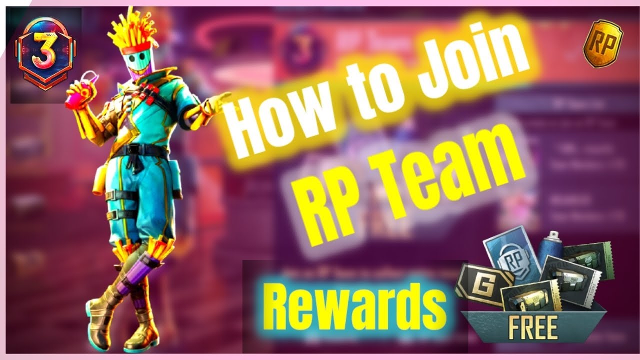 How to create RP team | How to join RP team | RP team event in pubg ...