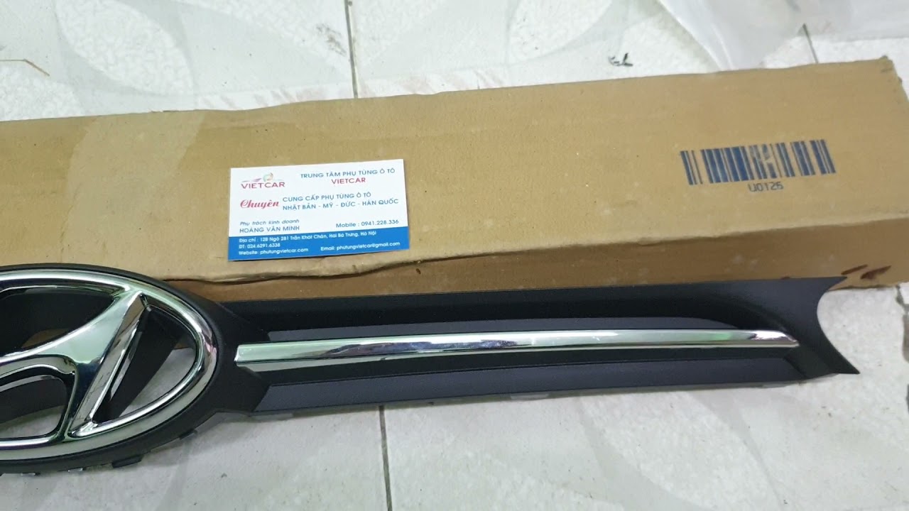 86350B4000 Mặt Ca Lăng Có Mạ Hyundai I10 - YouTube
