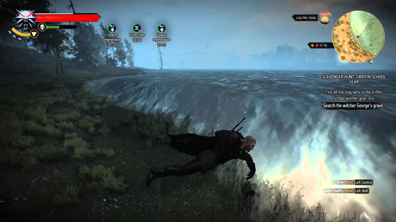 The Witcher 3 - Water glitch - YouTube