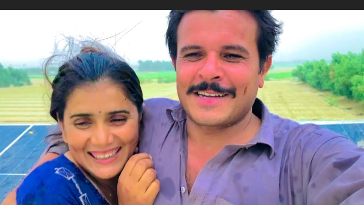 Enjoy Rain in Village With Family / Pure Mud House Rain in Village Life (Atif family) - YouTube