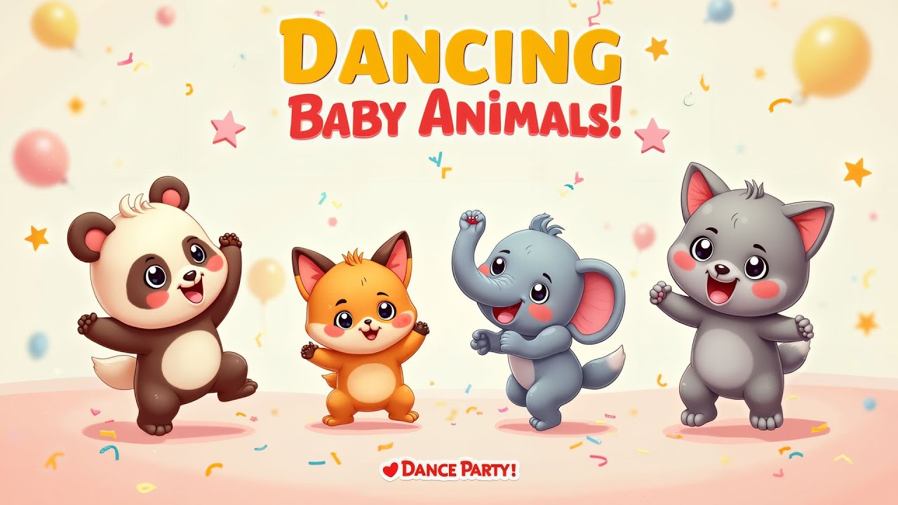 🌟 Dancing Baby Animals | Adorable Cartoon Dance Party for Kids! 🌟 - YouTube