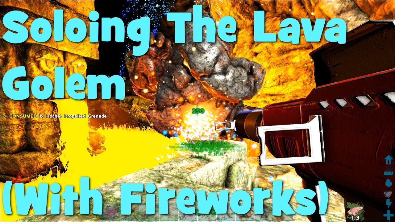 Ark - Ragnarok - How to solo the Lava Golem & Get Artifact of the ...