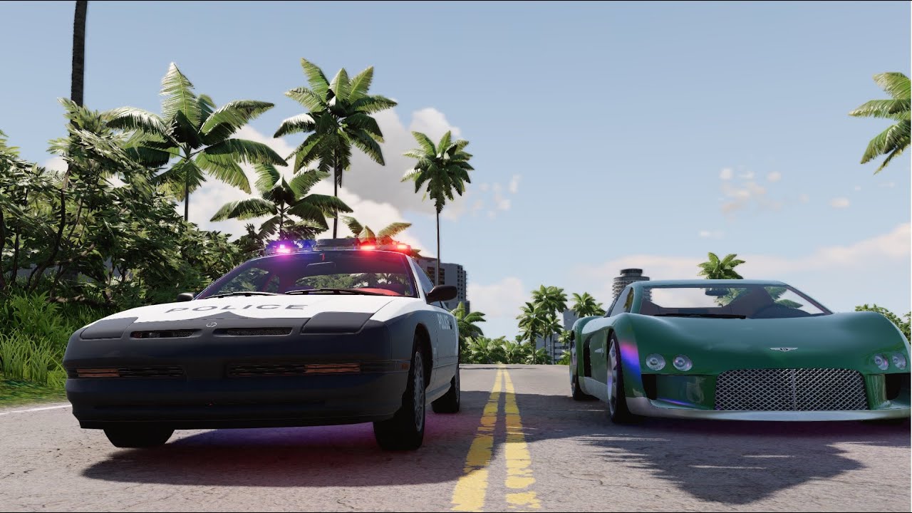 BeamNG Police takedowns #44 - YouTube