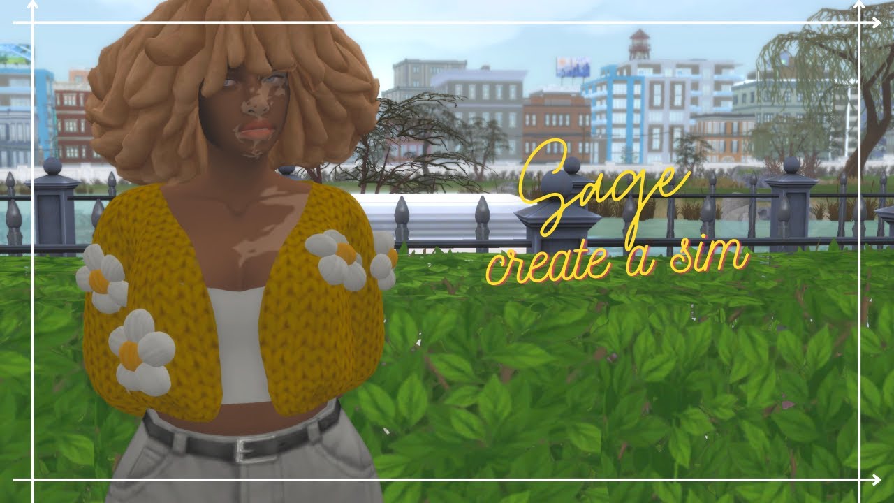 Sage Wesley || Create a Sim || The Sims 4 || CC List Included - YouTube