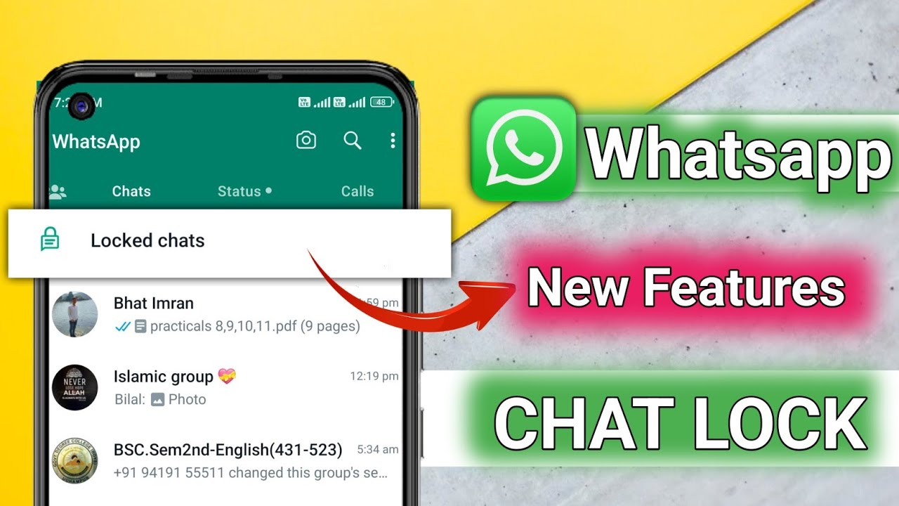 Whatsapp Chat Lock New Feature || How to Enable Chat Lock || New Update ...