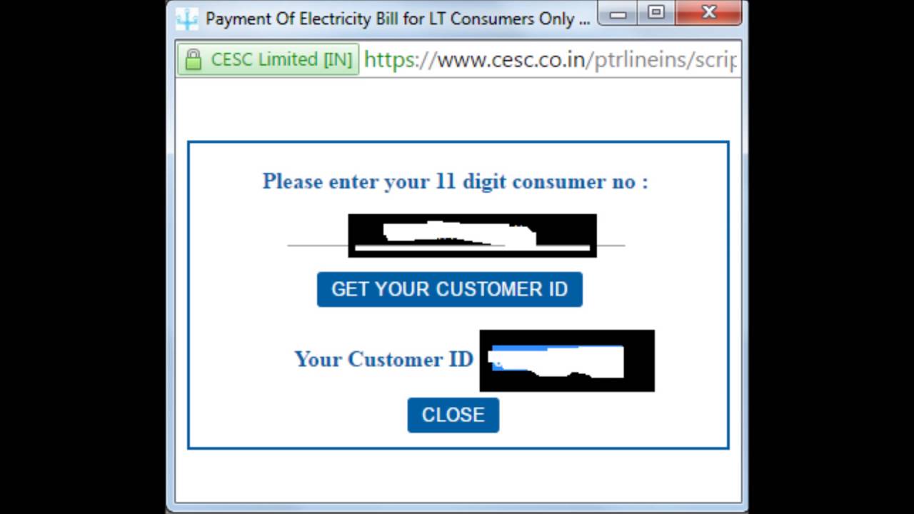 CESC online bill payment - YouTube