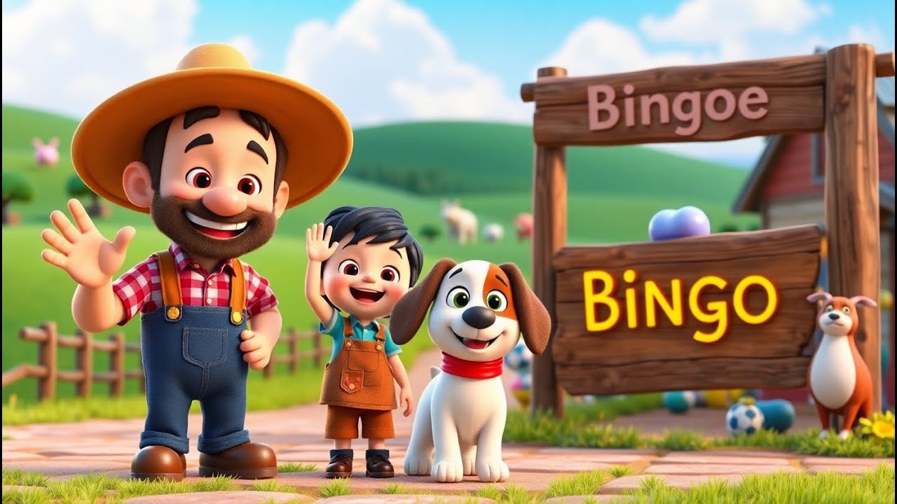 B-I-N-G-O – Classic Clap & Sing Along Song 🐶👏 | Spelling Song for Kids ...