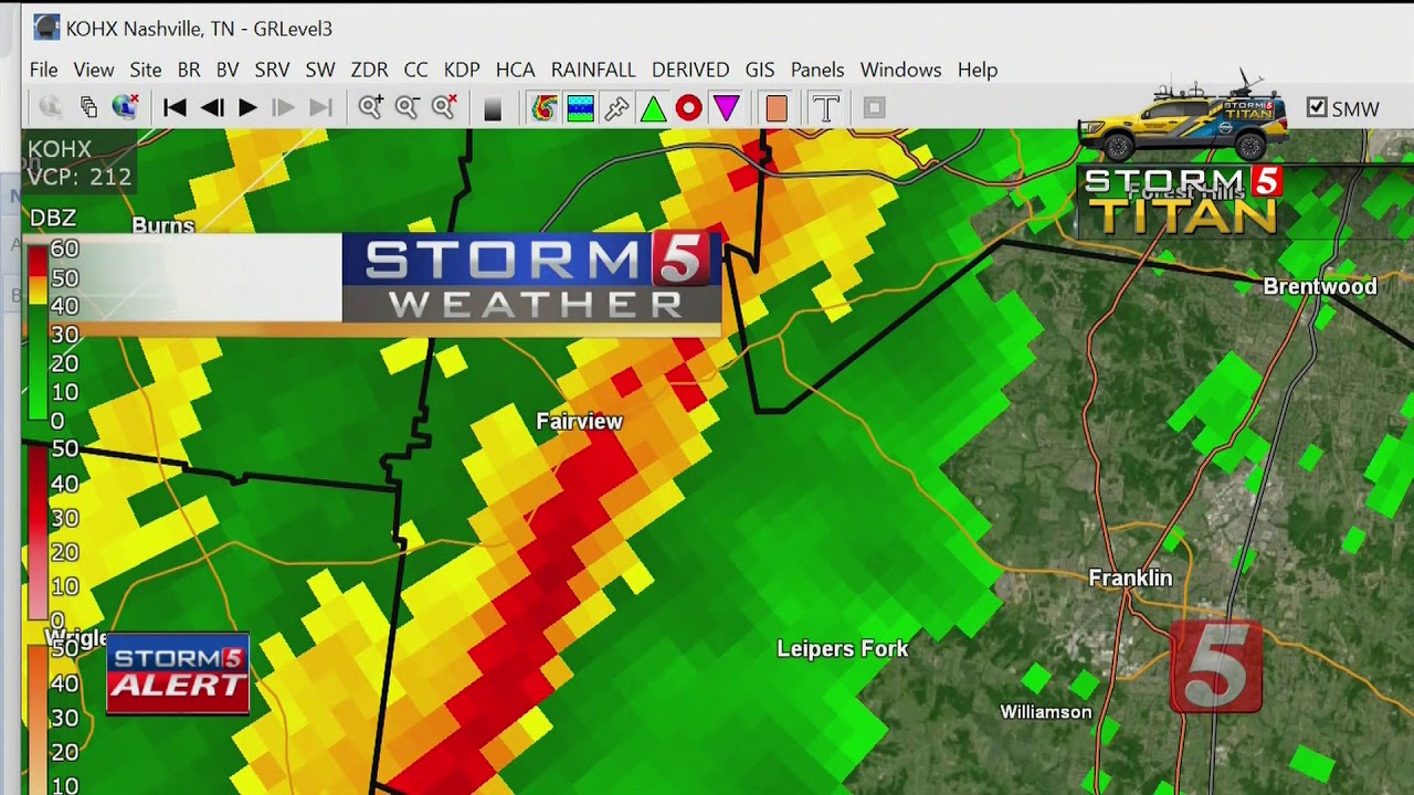Storm 5 Titan Field Coverage of Heavy Rain & Flooding During 5pm ...