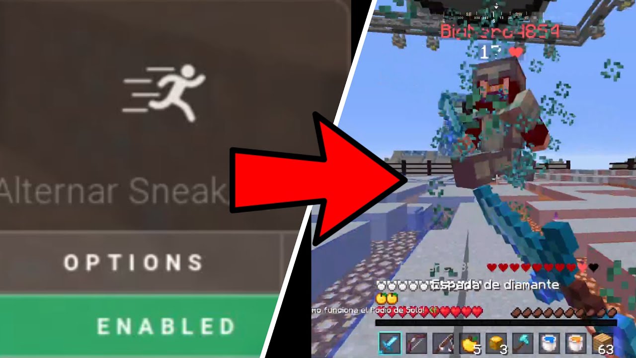 ACTIVO EL TOGGLE SPRINT Y REVIENTO-MINECRAFT PVP #4 - YouTube