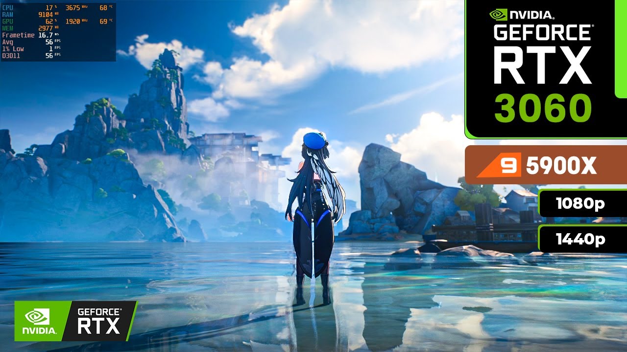 Wuthering Waves: RTX 3060 12GB+ RYZEN 9 5900X (120 FPS) 1080p/1440p All ...