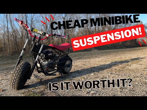 Installing and testing Minibike suspension! - YouTube