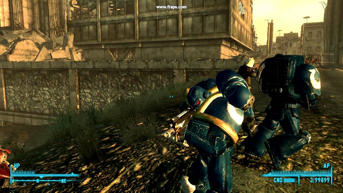 Fallout3 Space marine battle in Washington DC - YouTube