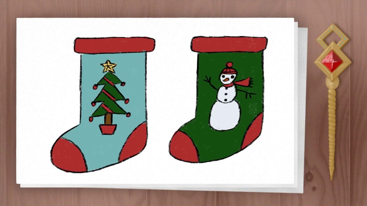 How to draw: CHRISTMAS - YouTube